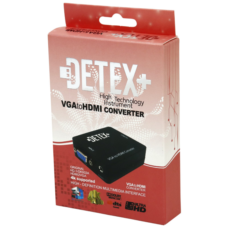 تبدیل Detex+ VGA to HDMI - فروشگاه اینترنتی تیک لایت